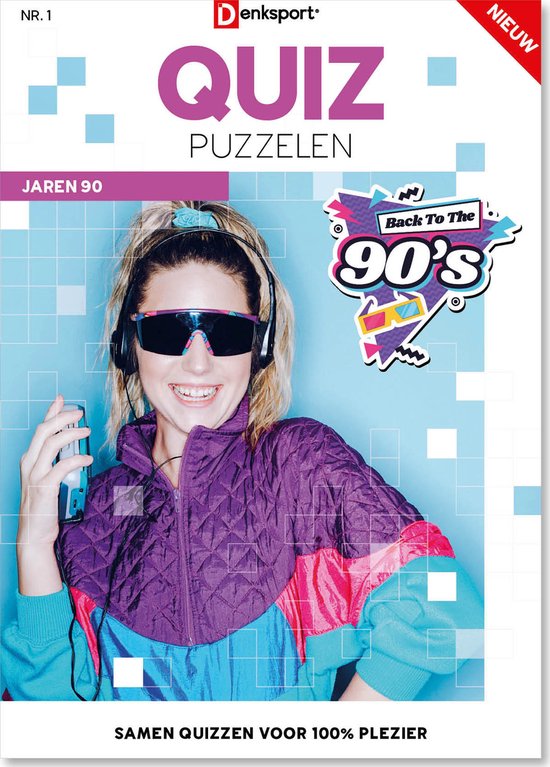 Denksport - Puzzelboek - Quiz puzzelen - jaren '90 - editie 1 | bol