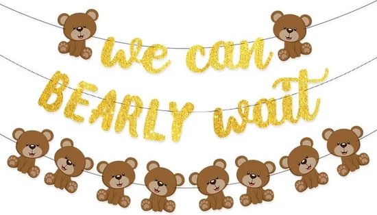 Dubbele slinger We can Bearly Wait en Bruine Beertjes - slinger - beer ...