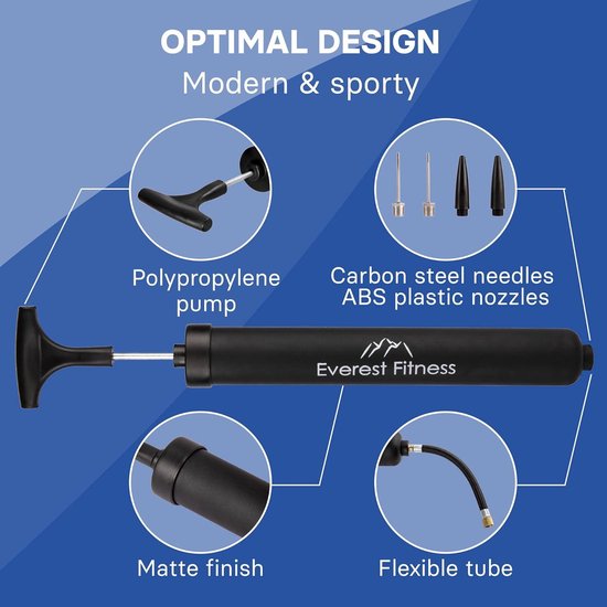 Balpomp set - luchtpomp inclusief naalden en slang - voetbal basketbal ...