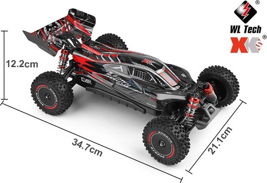Wltoys 124010 Inclusief 2 Accu's - Snelle RC Auto - RC Voertuig ...