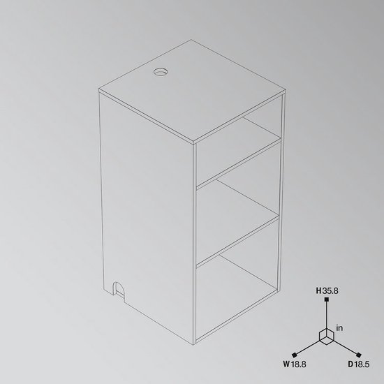 Platenspeler Meubel - Modulair Mix Rack Zwart - Twee grote 12 ...