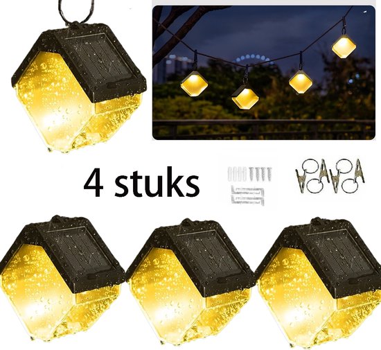 Meedeer zonlicht LED lichtornament voor buiten(4stuks) - zonne ...