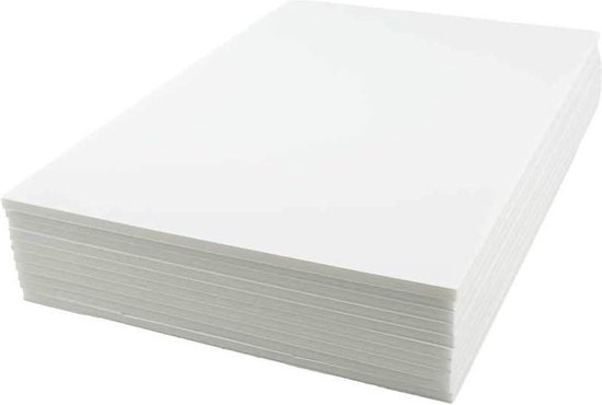 Foam board A2 - Foamboard karton wit - 20 vellen - 420x594x5mm - 20 ...