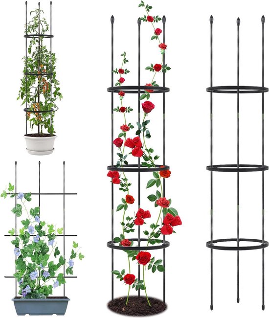 2 Pack Tuin Trellis Plant | Bloem & Tomatenkooien voor Tuin | 48" Multi ...