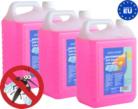 Ruitenwisservloeistof Zomer Auto - 3 x 5 Liter - Anti Insect - Citroen ...