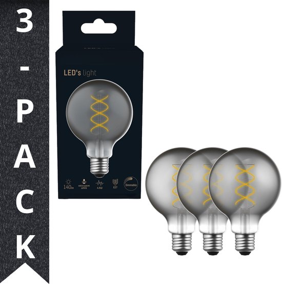 LED's Light LED Lampen Smokey E27 - Edison Vintage - Dimbaar licht ...