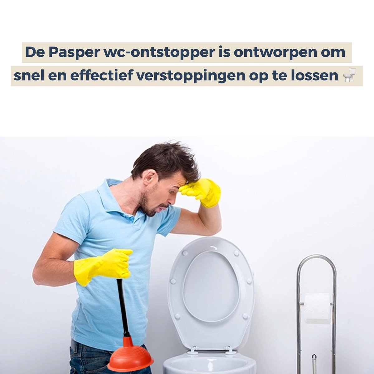 Pasper ontstopper - Ø14,5 cm - gootsteenontstopper - plopper - ontstopper afvoer,... | bol.com