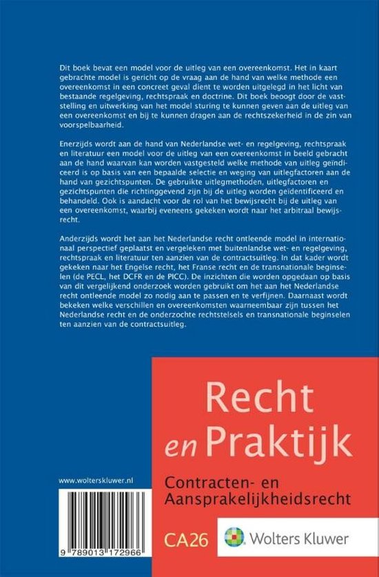 Methoden van contractsuitleg | 9789013172966 | A.M.M. Hendrikx | Boeken ...