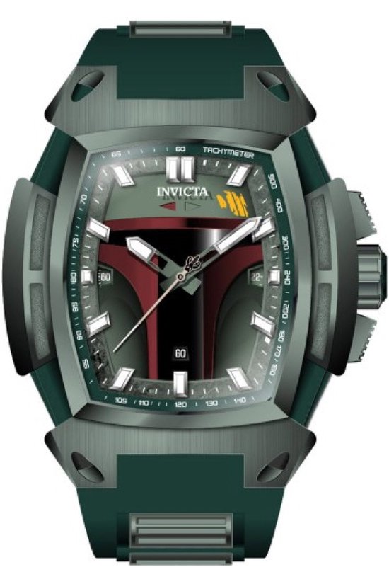 Invicta Star Wars - Boba Fett 43006 Quartz Herenhorloge - 53mm | bol.com