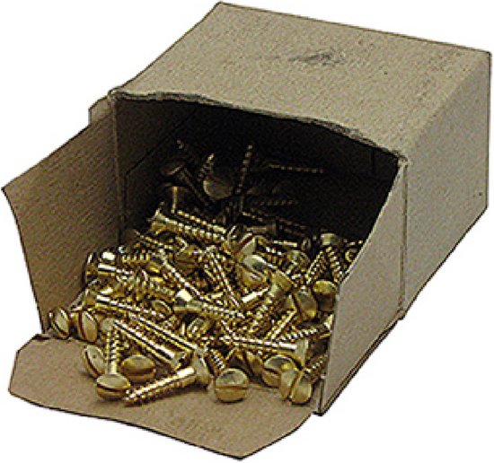 Houtschroef Lk 4x40mm DIN95 - Messing - 200 Stuks | bol