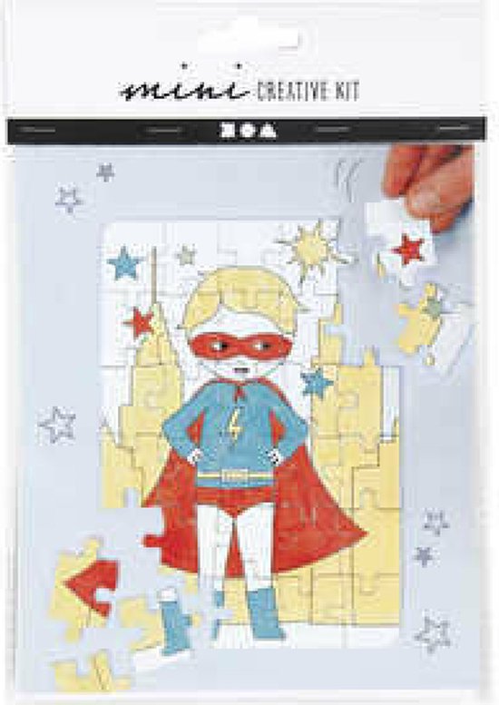 Mini Creatieve Set - Superhelden Puzzel - Inkleuren - Kinderen - DIY ...