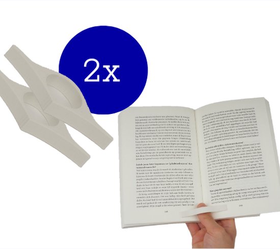 Duimlegger- wit - boek openhouder - leesring - boekring ...