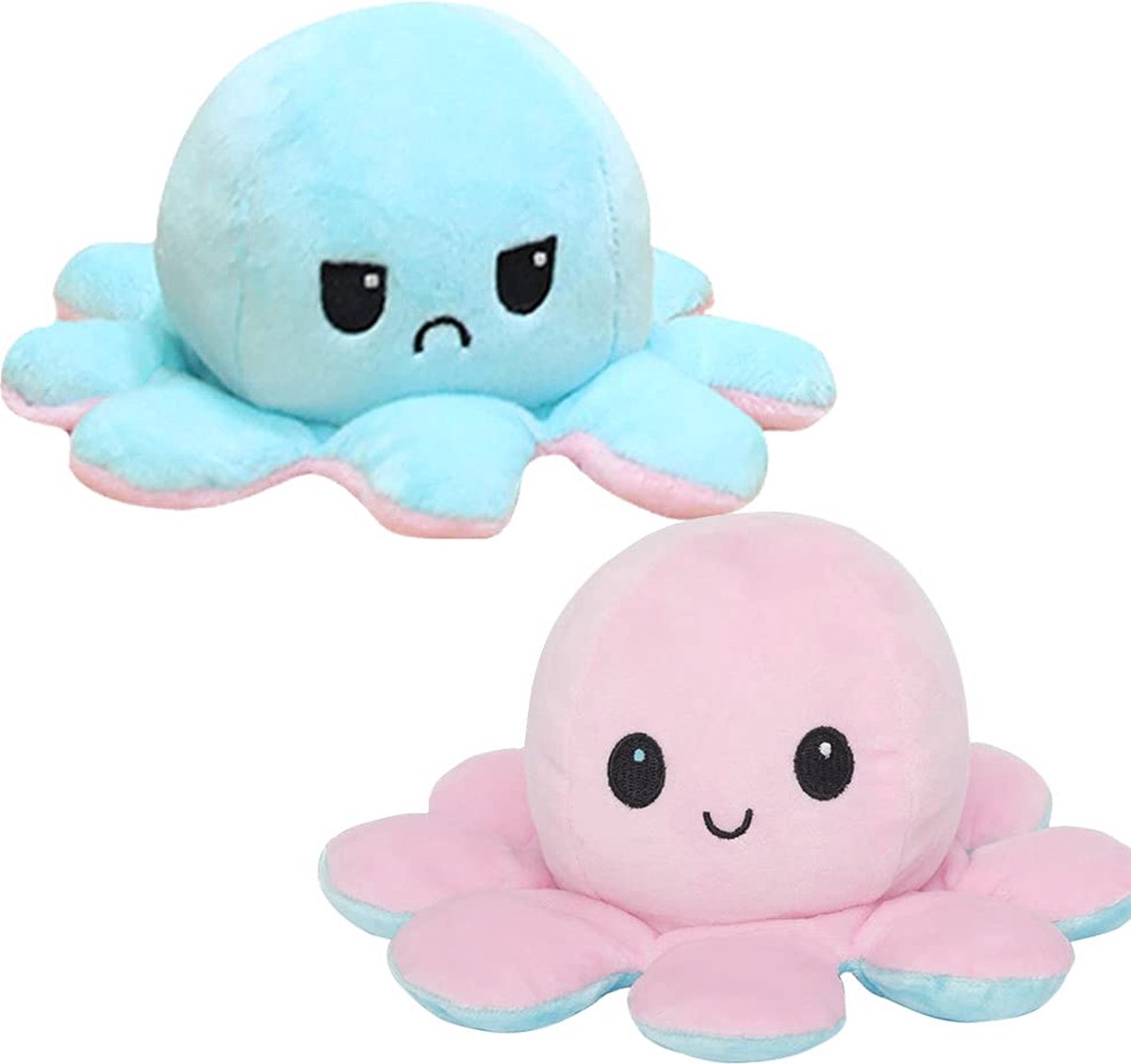 Octopus mood knuffel - Emotie knuffel - Knuffel - Mood - Verwisselbaar ...
