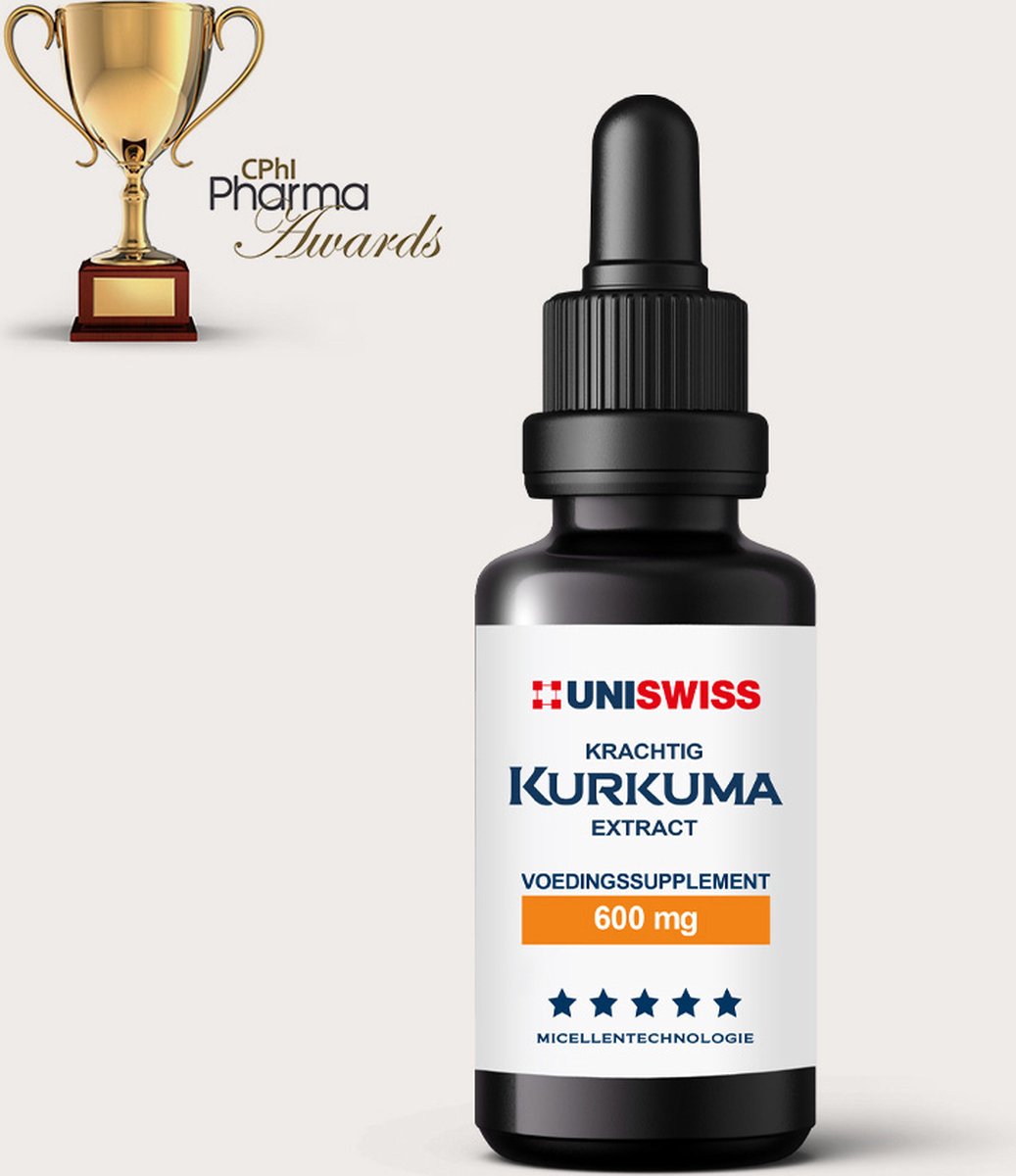 Kurkuma - Water Oplosbaar - Curcumine - 10ML - 200 Druppels - MyCell ...