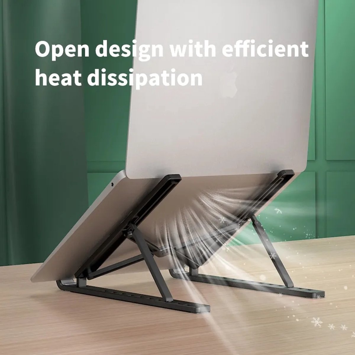 Laptop Standaard Verstelbaar - Ergonomisch - Zwart - Laptopstandaard ...