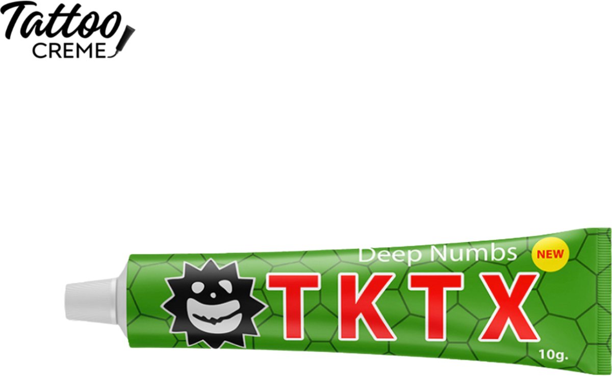 Tattoo Creme - TKTX - Groen 40% - Verdovende Créme - Tattoo Zalf ...