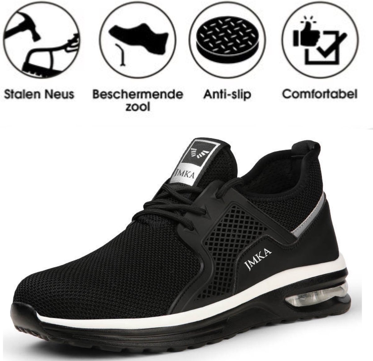 JMKA Veiligheidsschoenen- werkschoenen- werkschoenen heren ...