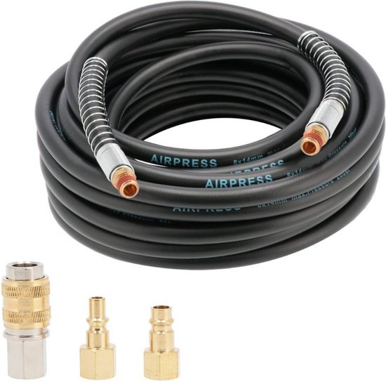 Luchtslang 20 bar 1/4 10 m 14 x 8 mm incl nippels | bol