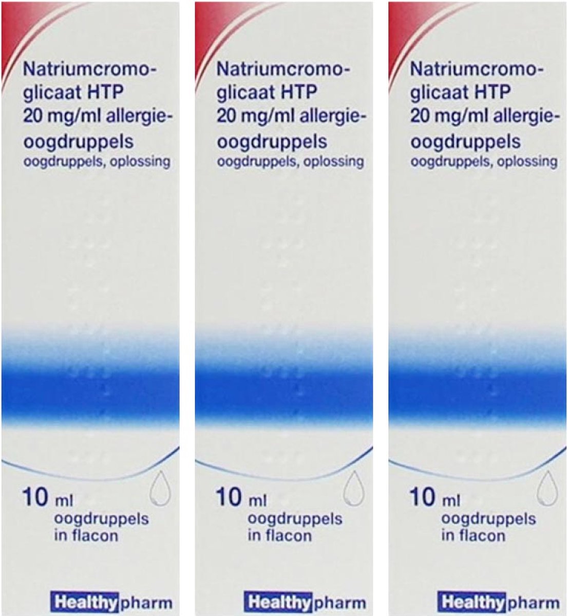 3x Healthypharm Allergie Oogdruppels Natriumcromoglicaat HTP 20 mg/ml ...