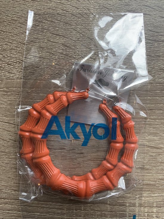 Akyol - Ronde oorbellen oranje | oranje | ring | Cadeau | neon ...