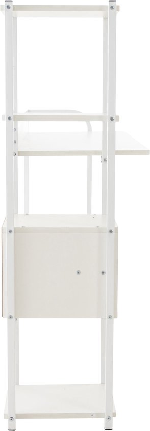 Bureau met kasten - Werk - Computer Bureau - Studie - Bureau - Wit ...