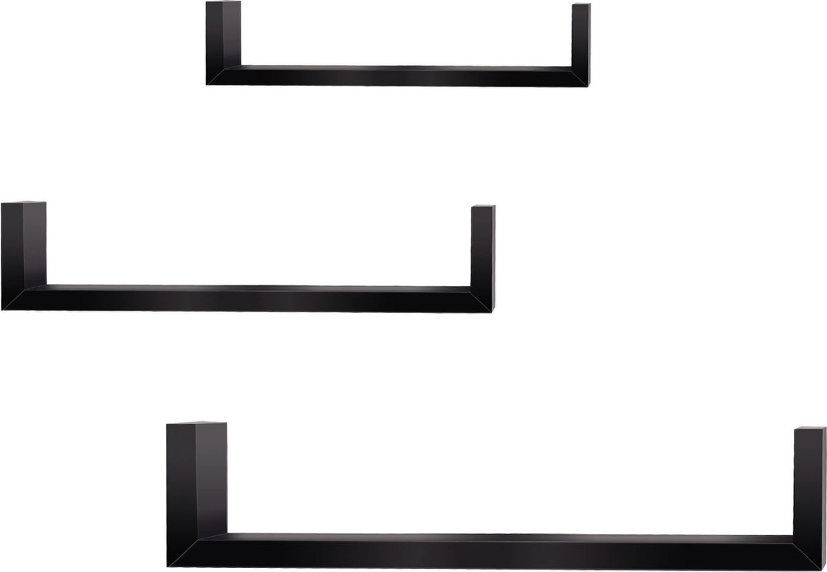 Muurplank - 3 Stuks - Decoratie - Muurdecoratie - Wandplank - Wandrek ...