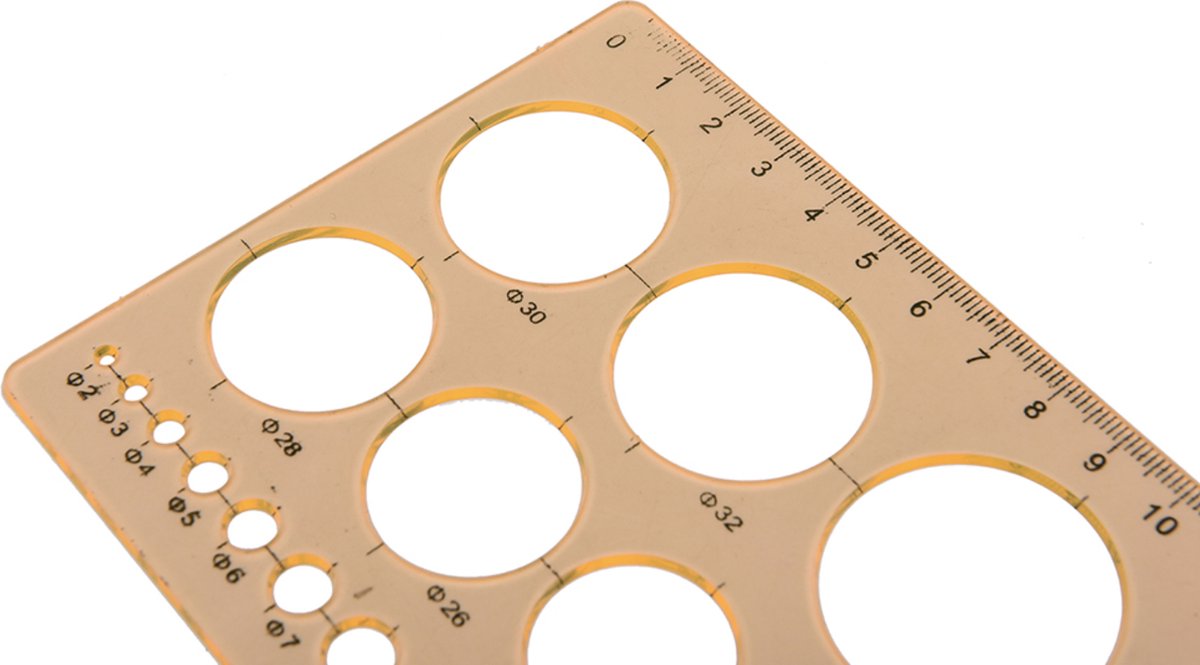 Hiden | Teken sjabloon voor Cirkels - Nauwkeurige cirkels tekenen ...