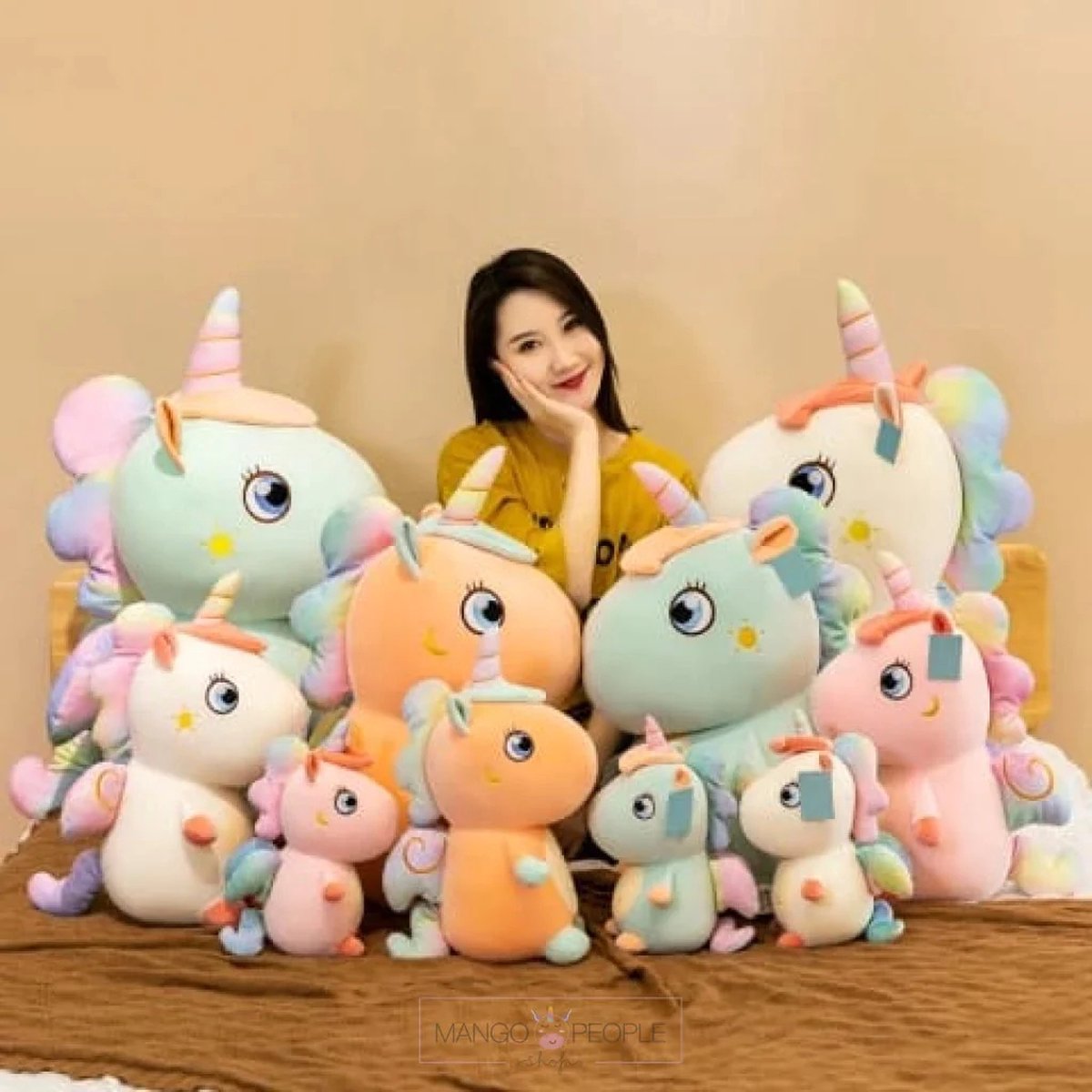Unicorn Knuffel Wit - 60 cm - Grote knuffel - Eenhoorn knuffel wit ...