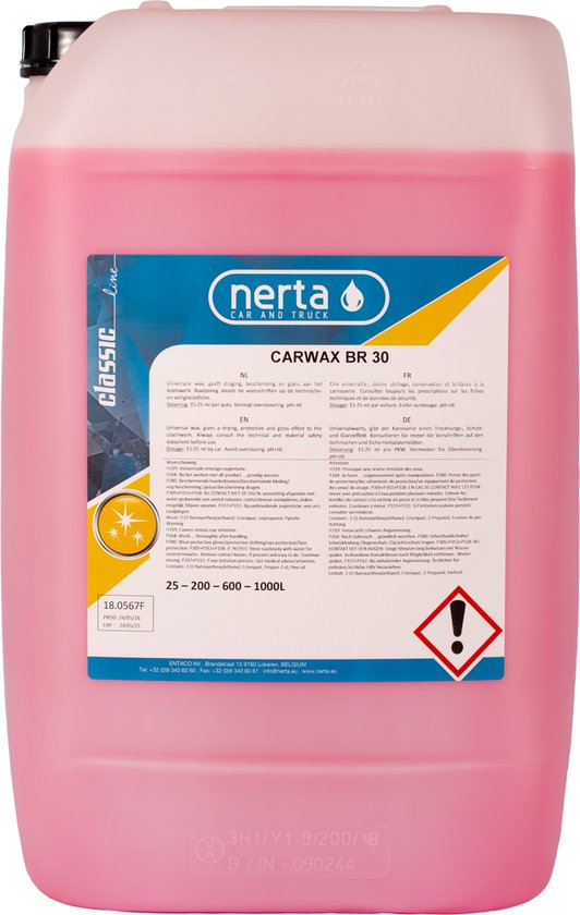 Nerta Carwax BR 30 - auto wax - 5 liter | bol