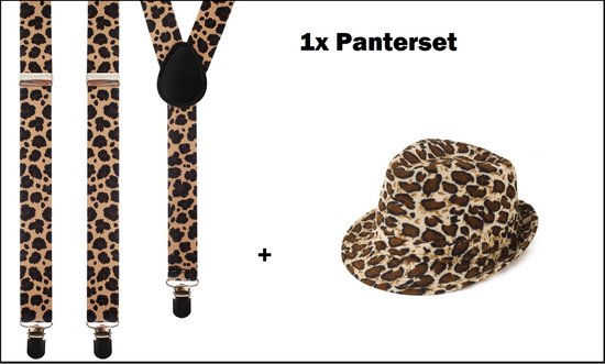 Panter bretel + Panter hoed - Panter festival set - festival thema ...