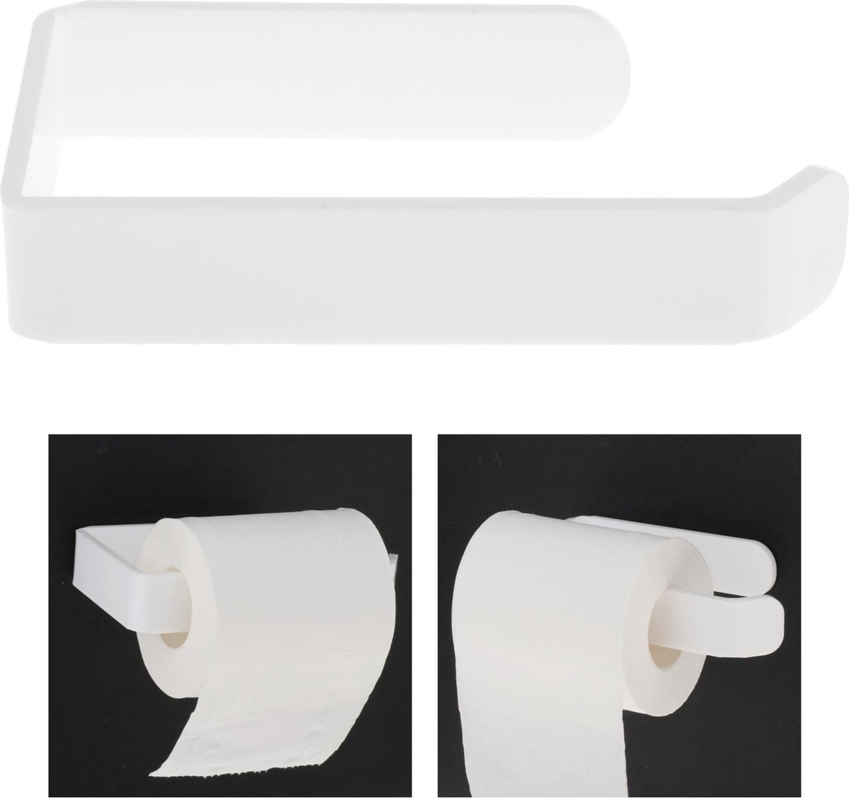 Toiletrolhouder - Zelfklevend - WC Rolhouder Wit zonder Boren ...