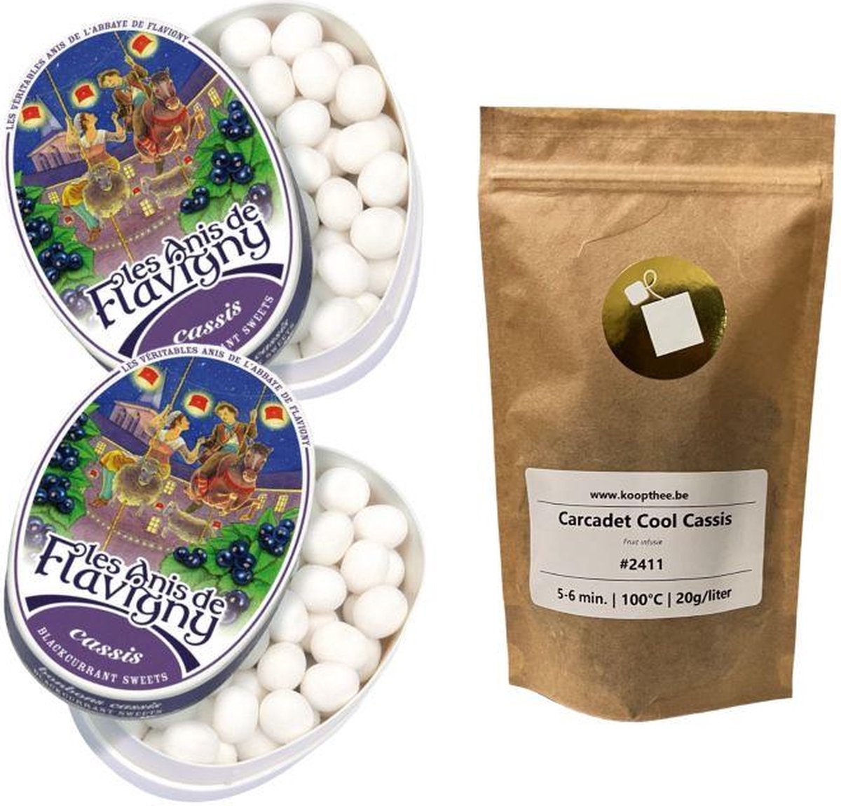 Les Anis de Flavigny - 2 x Pastilles d'anis à la violette 50 grammes ...