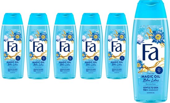 Fa Douchegel Magic Oil - Parfum Lotus Bleu - Voordeelpak 6 x 250 ml | bol