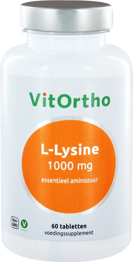 VitOrtho L-Lysine 1000 mg - 60 tabletten | bol