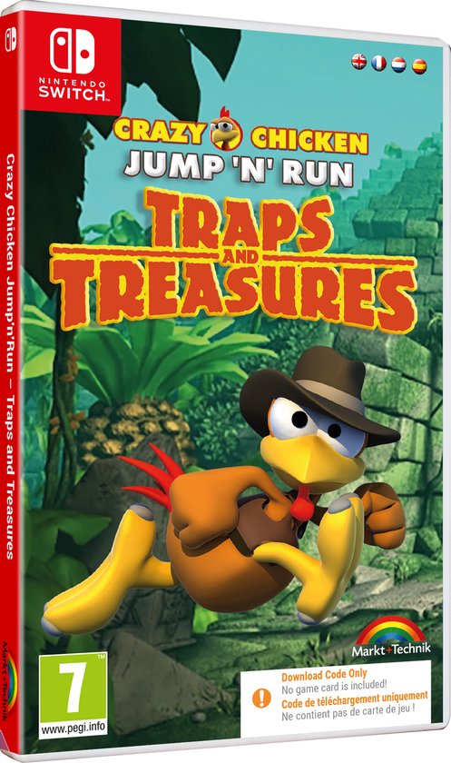 Crazy Chicken: Traps and Treasures - Code in a Box - Nintendo Switch ...