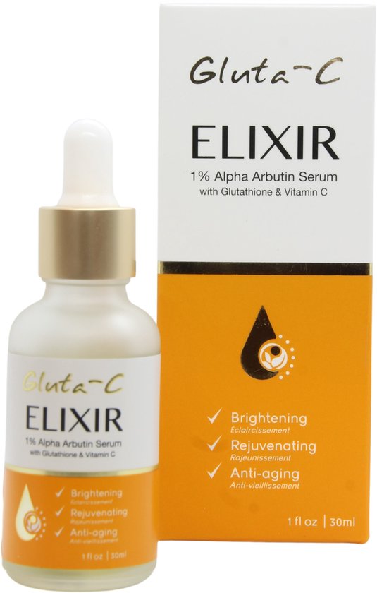 Gluta-C Intens Elixir , 1% alpha arbutin Serum 30ml | bol.com
