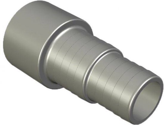 PVC Slangtule Ø50mm - 38/32mm grijs | bol