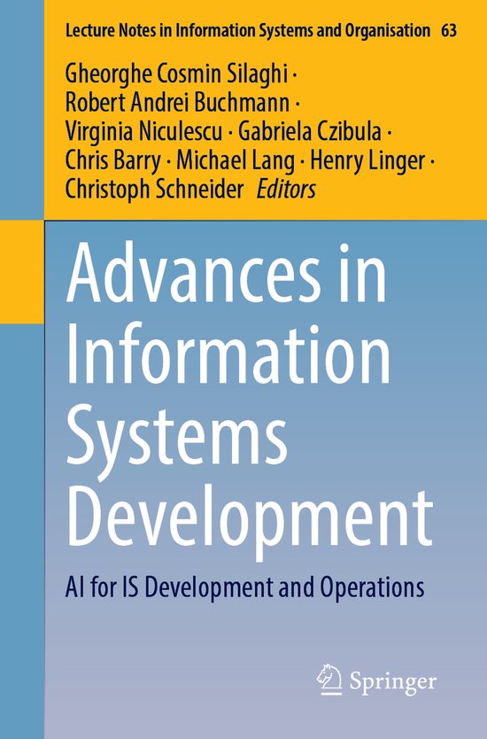 Lecture Notes in Information Systems and Organisation- Advances in ...