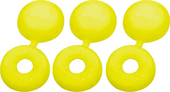 Afdekkap voor schroeven Geel - 20 stuk(s) - Afdekdop - Schroefdop ...