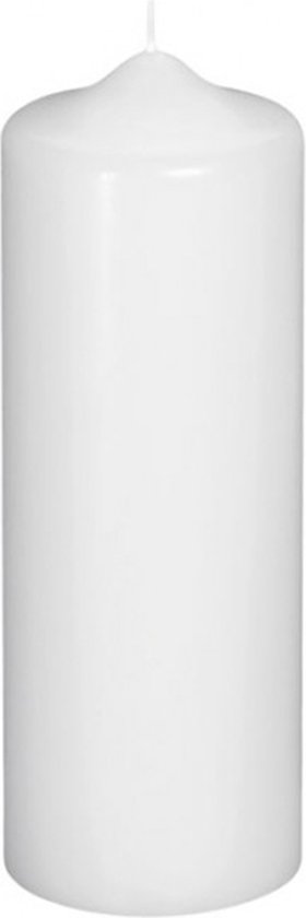 Stomp kaars 200mm x 70mm - Wit | bol
