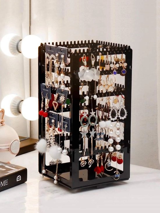Sieraden Rek / Oorbellen Display - Zwart | 30 x 15 x 15 cm | Fashion ...