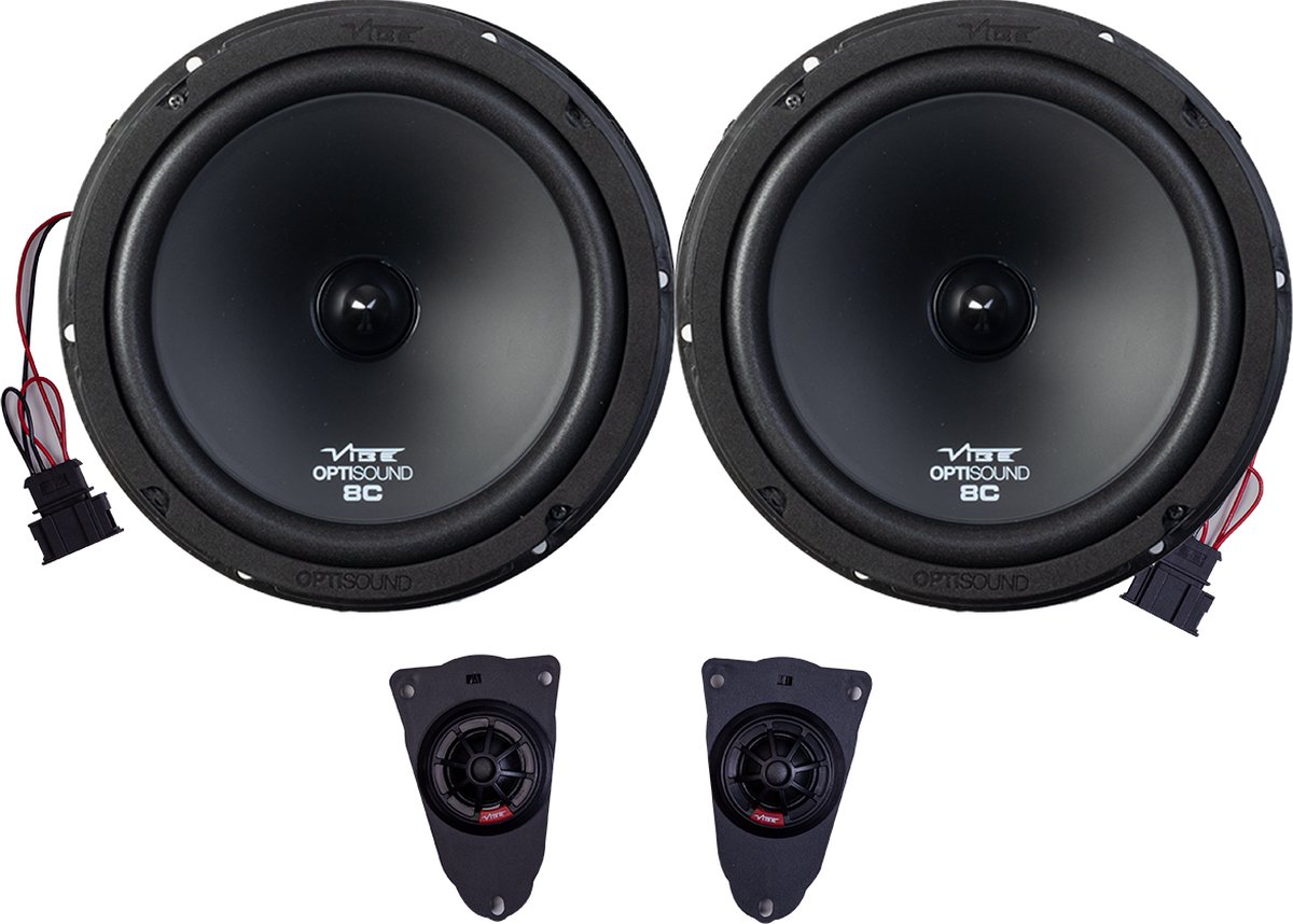 Vibe Optisound OPTIVWT5-V0- Autospeakers - Composet - Upgrade Kit voor VW T5 - 8" Inch... | bol.com