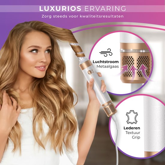 7 in 1 Airwrap - Krulborstel - Föhnborstel - Beste Airwrap & Föhn ...