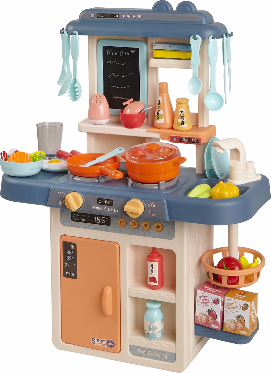 Zoem - Keuken – Blauw - Mini - Kinderkeuken - Keukenspullen ...