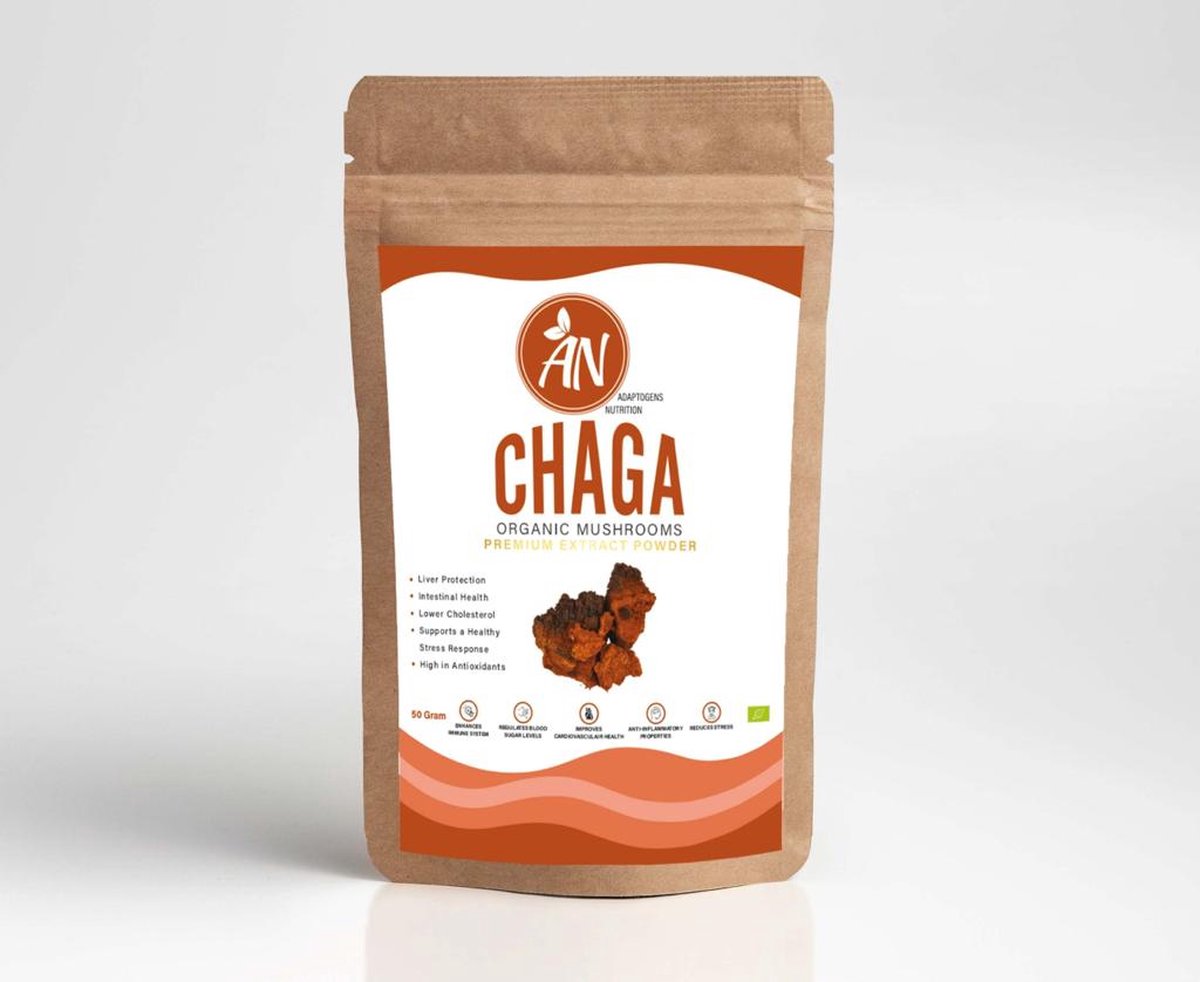 CHAGA™ - ORGANIC MUSHROOM EXTRACT POWDER 30% BETA GLUCAN | bol.com