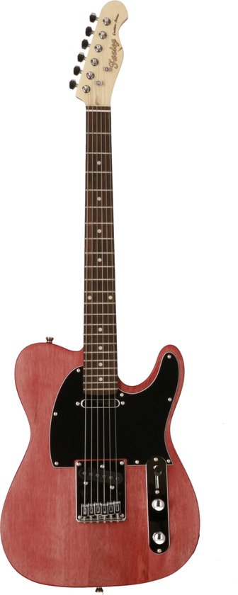Fazley Outlaw Series Coyote Basic SS Red elektrische gitaar met gigbag ...