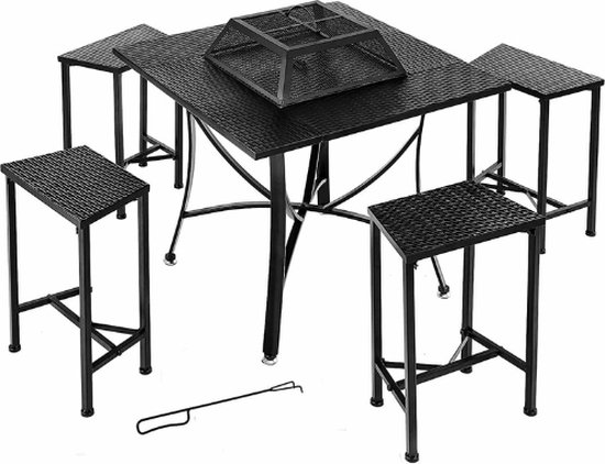 Subcombines Vuurkorf Tafel set - Barbecue plank – Multifunctioneel ...