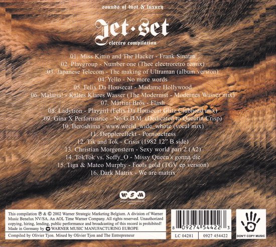Jet Set - Sounds Of Lust & Luxury, Miss Kittin And The Hacker ...