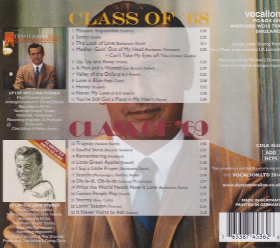 Class Of '68 & Class Of '69, Floyd Cramer | CD (album) | Muziek | bol