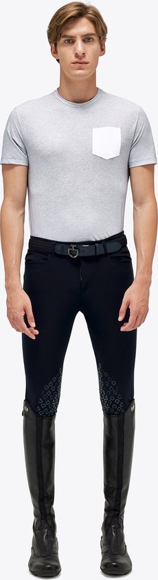 T-shirt jersey mesh motief zak Light Grey(8100) - S | bol